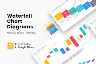 Waterfall Chart Google Slides Template Diagrams | Nulivo Market