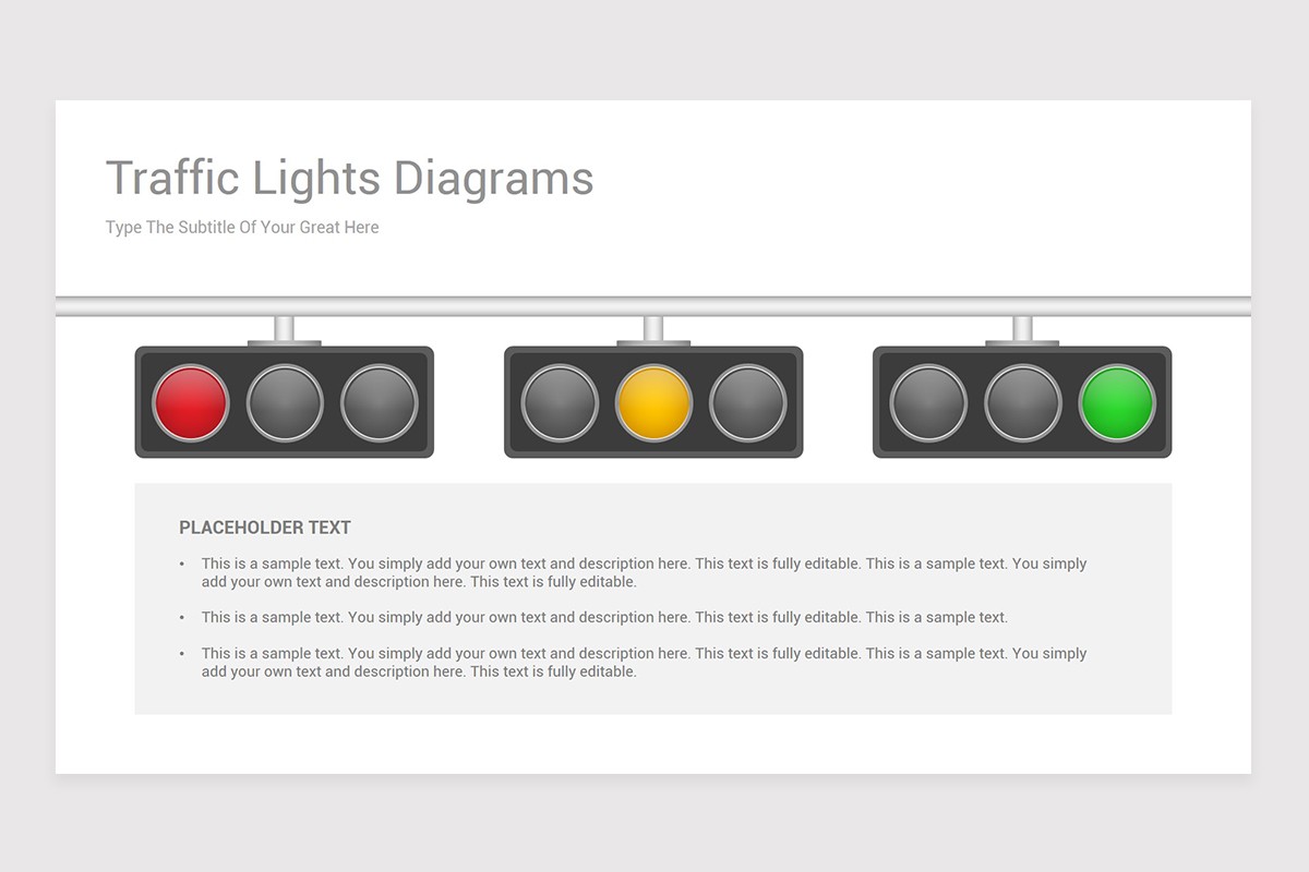 Traffic Lights Diagrams PowerPoint Template | Nulivo Market