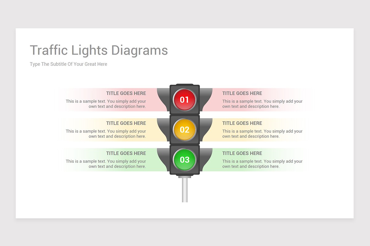 Traffic Lights Diagrams PowerPoint Template | Nulivo Market