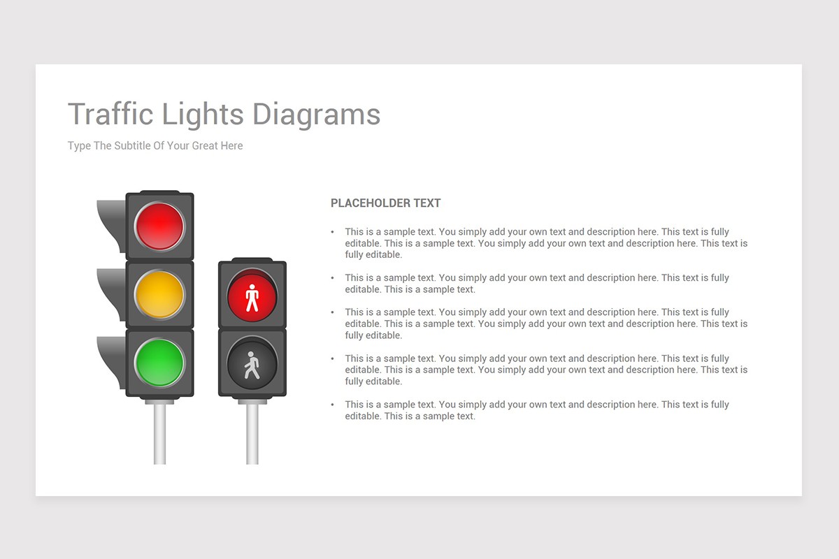 Traffic Lights Diagrams PowerPoint Template | Nulivo Market