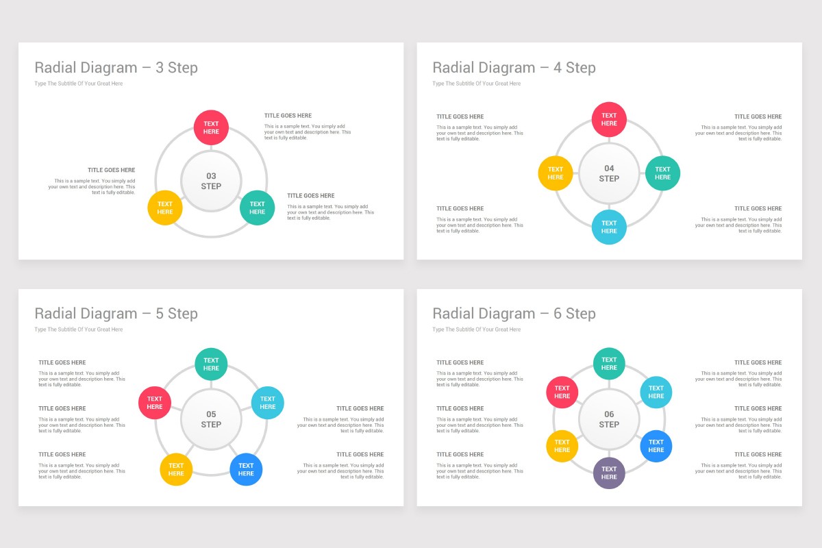 Radial Diagrams PowerPoint Template | Nulivo Market