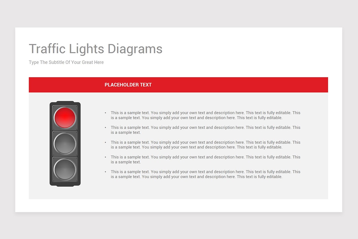 Traffic Lights Diagrams Google Slides Template | Nulivo Market