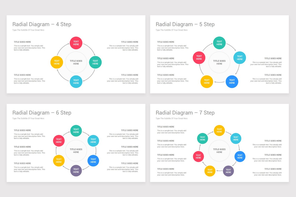 Radial Diagrams Google Slides Template | Nulivo Market