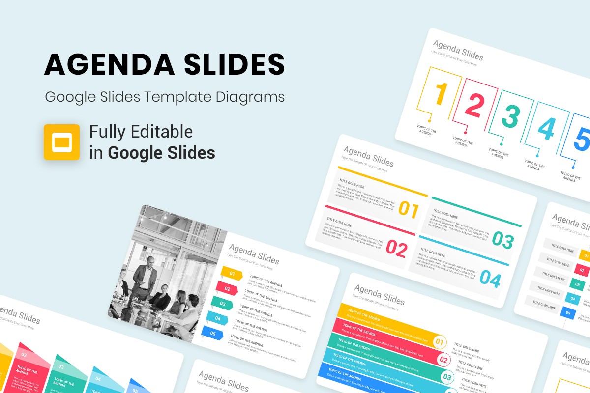 Agenda Google Slides Template Diagrams Nulivo Market