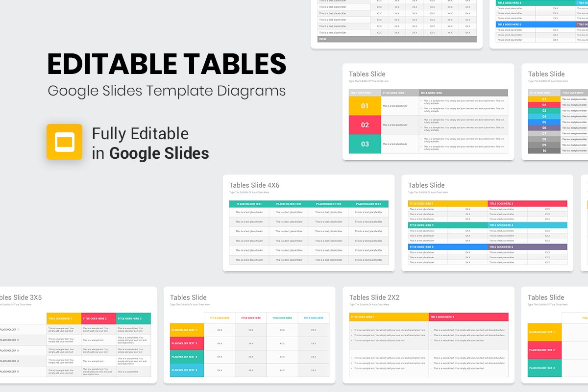 Tables Google Slides Presentation Template Nulivo Market