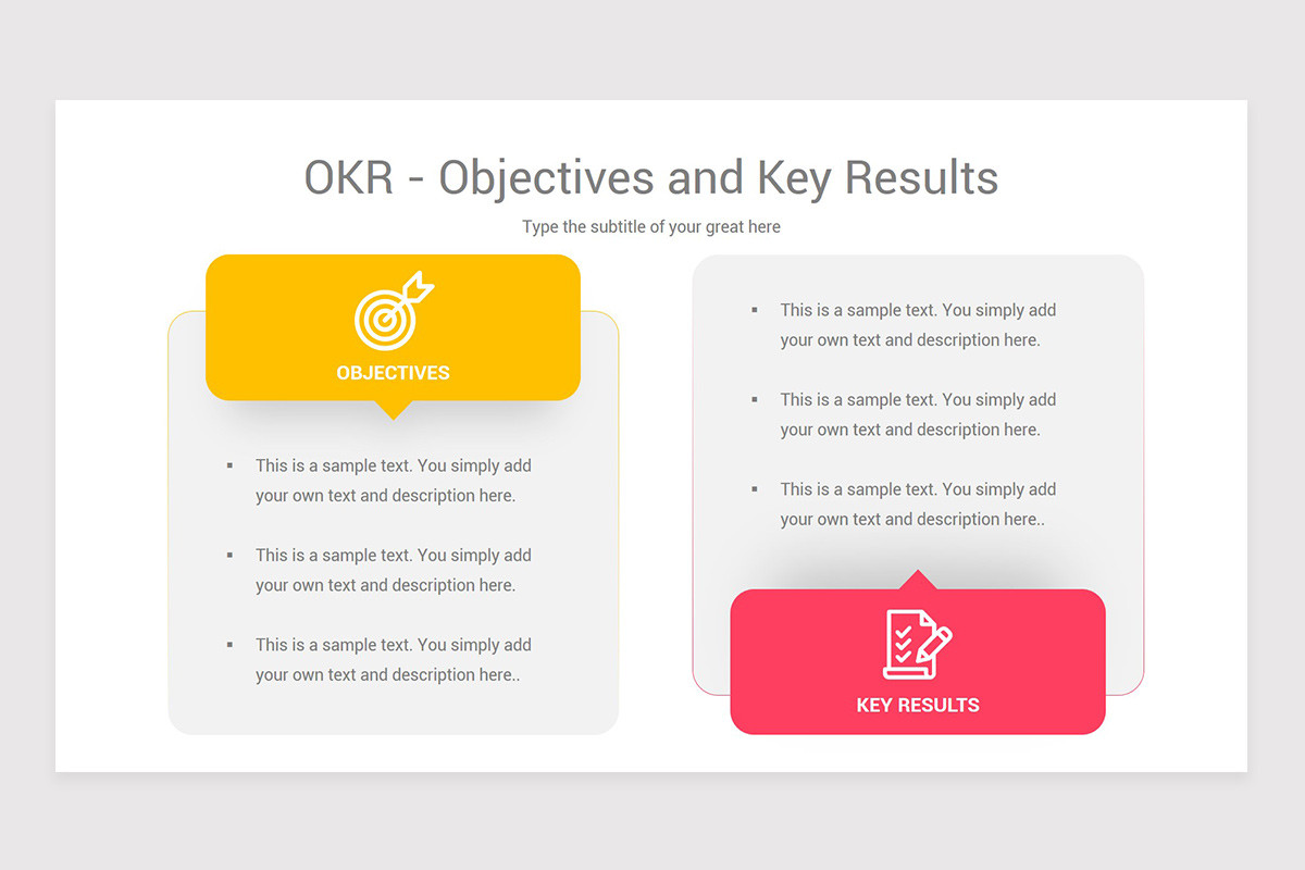 OKR Objectives and Key Results PowerPoint Template | Nulivo Market