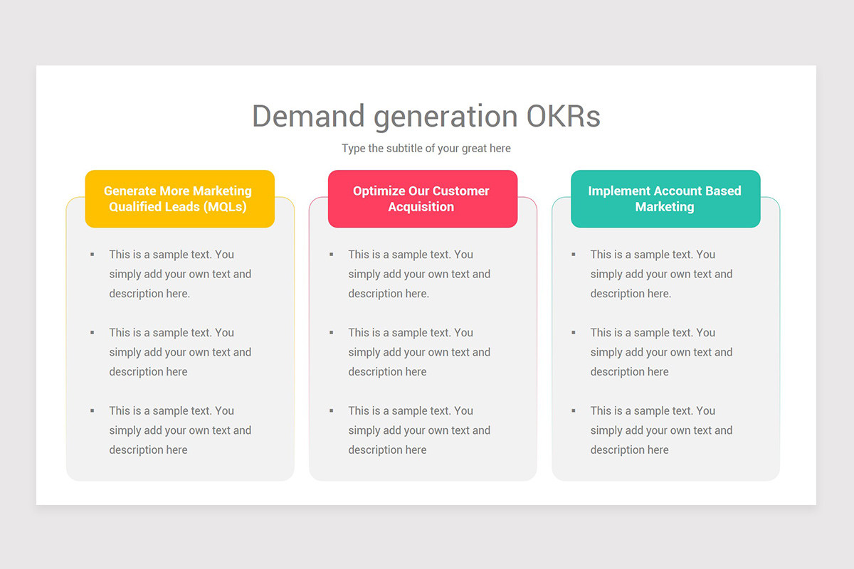OKR Objectives and Key Results PowerPoint Template | Nulivo Market