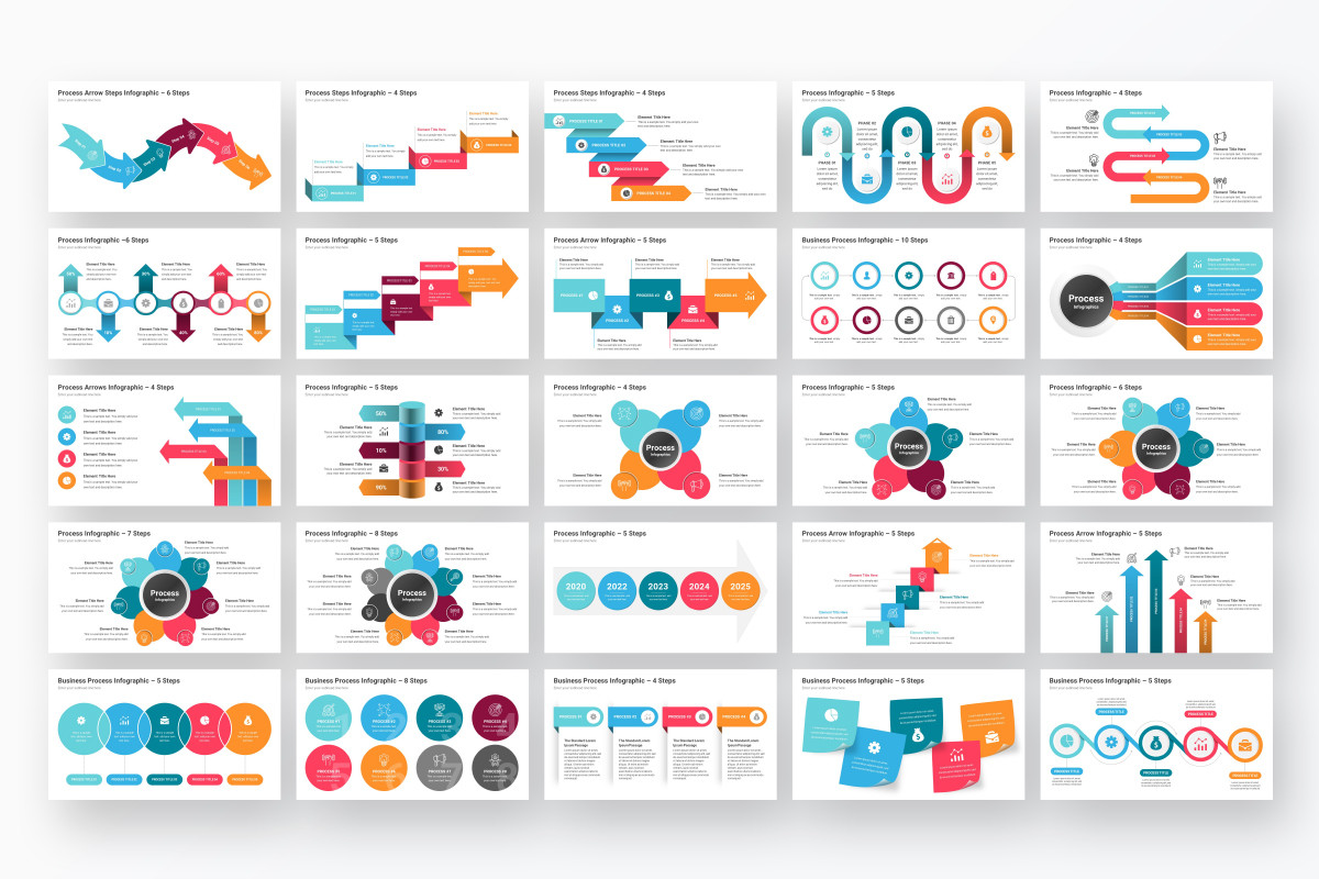 Process Infographics PowerPoint Template | Nulivo Market