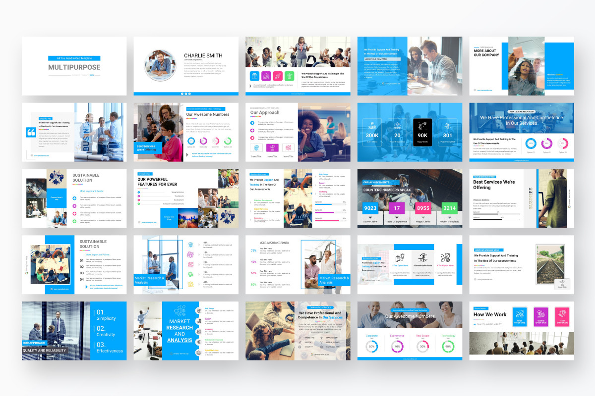 Multipurpose PowerPoint Presentation Template | Nulivo Market