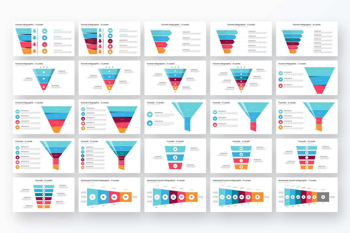 Funnel Infographics PowerPoint Template Diagrams | Nulivo Market