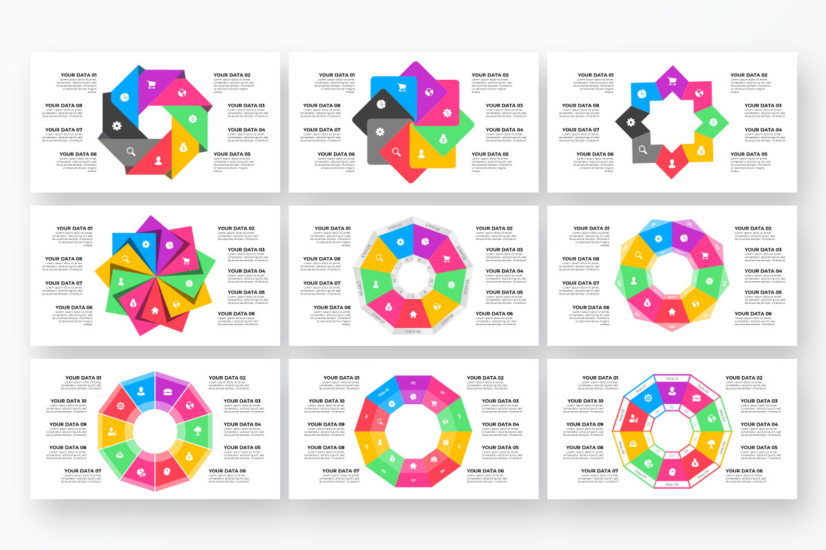 Geometric Infographics PowerPoint Template | Nulivo Market