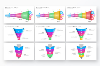3D Funnel Infographics PowerPoint Template | Nulivo Market