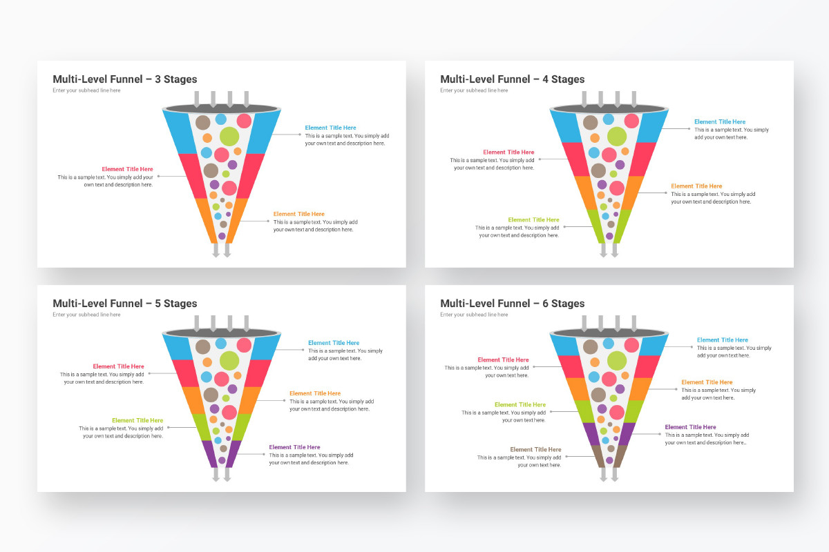 Multi-Level Funnel Infographic PowerPoint Template | Nulivo Market