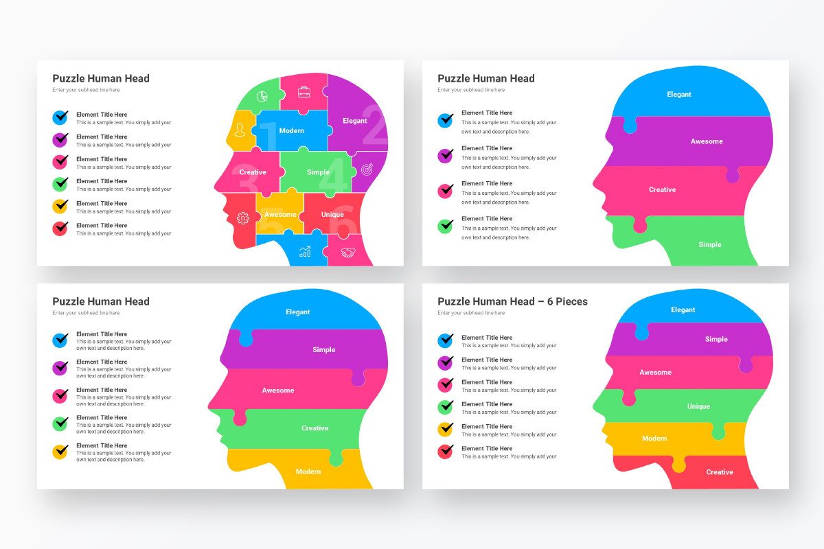 Human Head Infographics PowerPoint Template | Nulivo Market