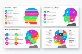 Human Head Infographics PowerPoint Template | Nulivo Market