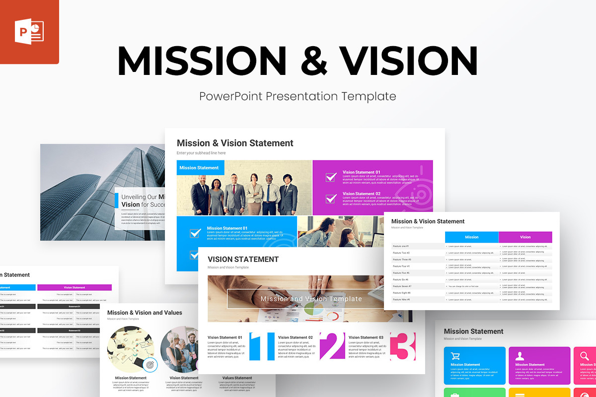 Mission & Vision PowerPoint Presentation Template | Nulivo Market