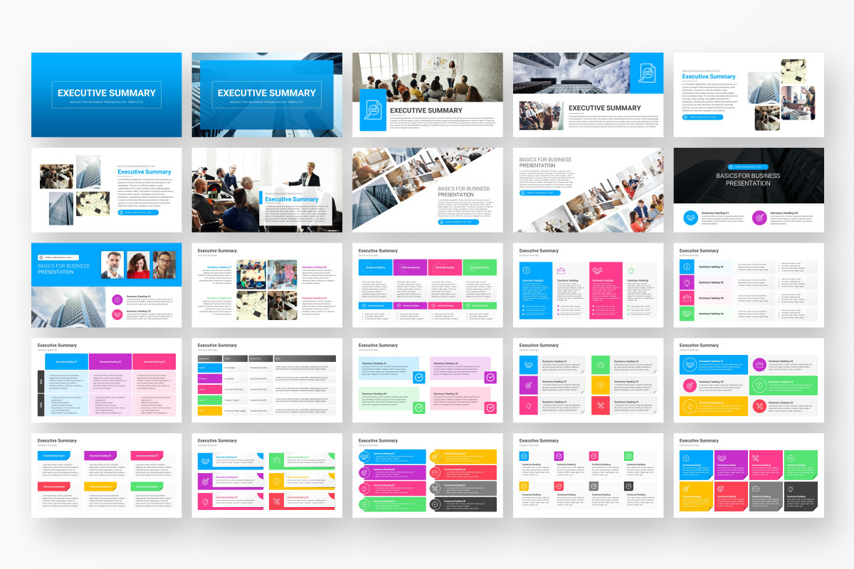 Executive Summary Google Slides Presentation Template | Nulivo Market