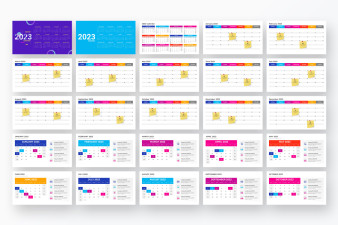 Calendar Google Slides Template Design Free Update | Nulivo Market