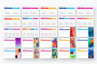 Calendar Google Slides Template Design Free Update | Nulivo Market