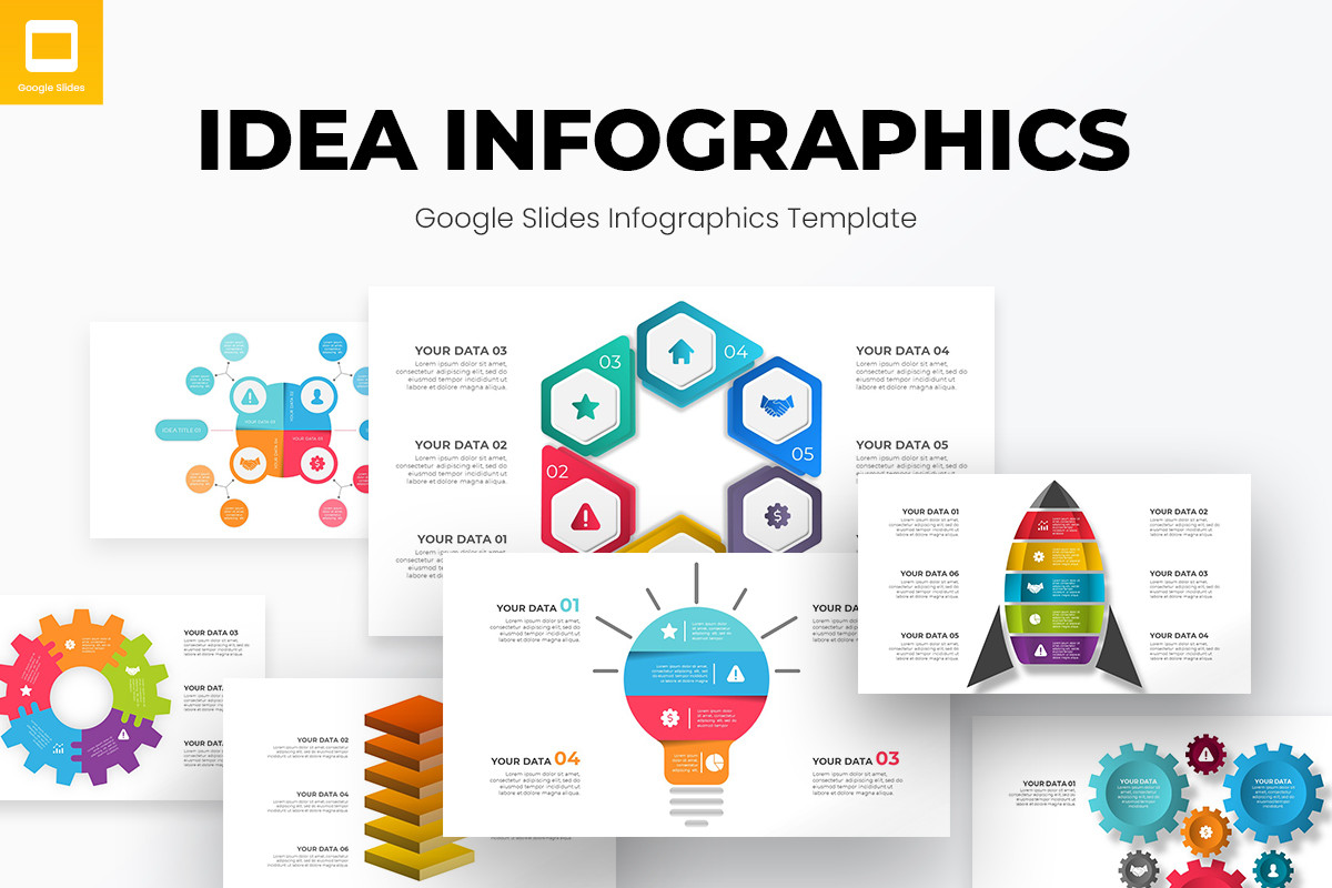 Idea Infographics Google Slides Template Design | Nulivo Market