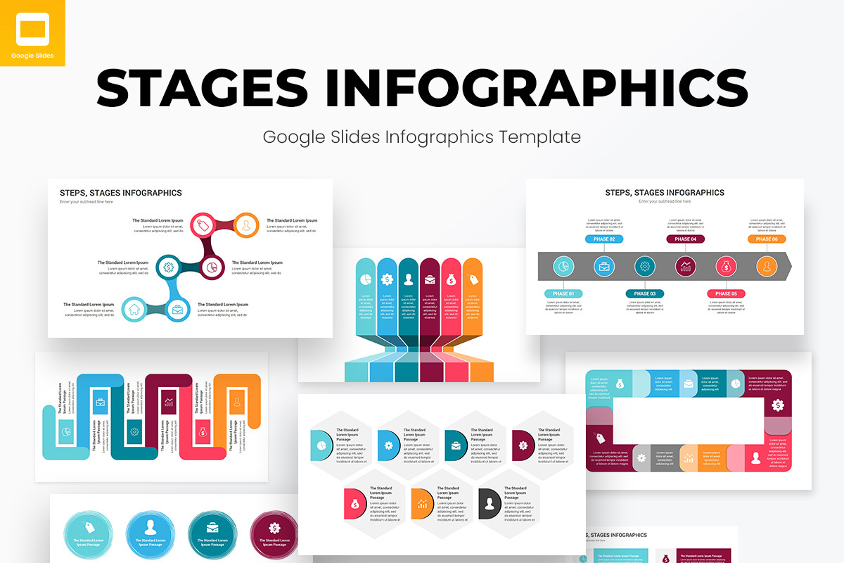 Stages Infographics Google Slides Template Diagrams | Nulivo Market