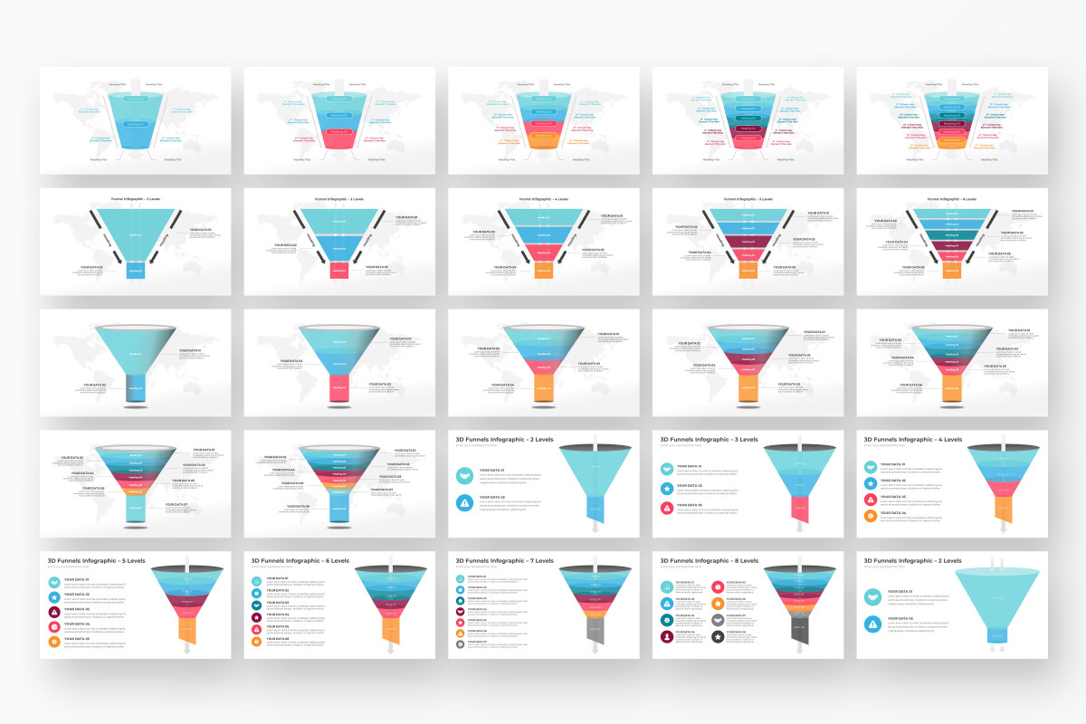 Funnel Infographics Google Slides Template Diagrams | Nulivo Market