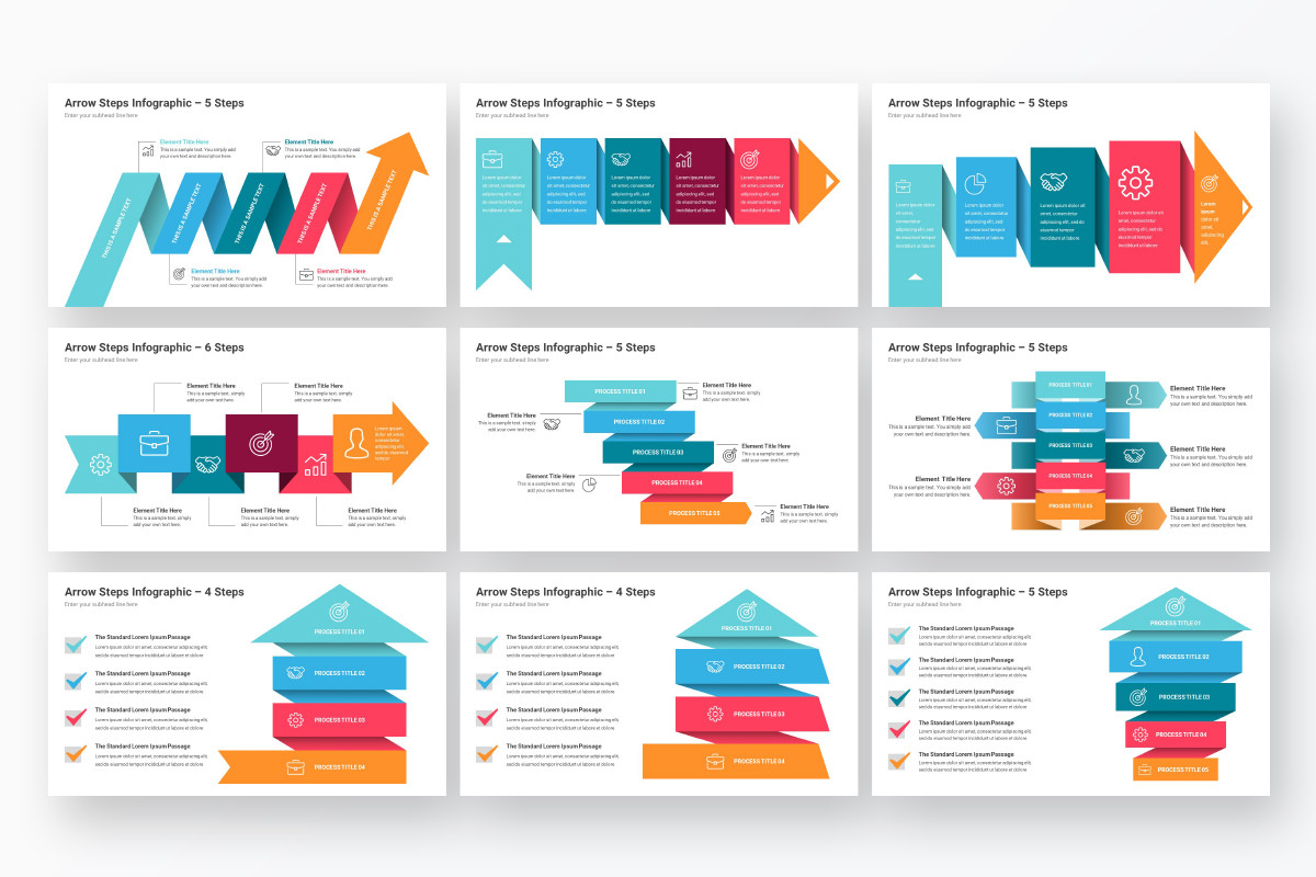 Arrow Infographics Google Slides Template Diagrams | Nulivo Market