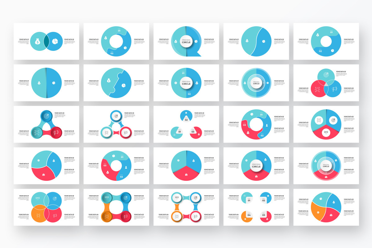 Circle Infographics Google Slides Template Diagrams Nulivo Market