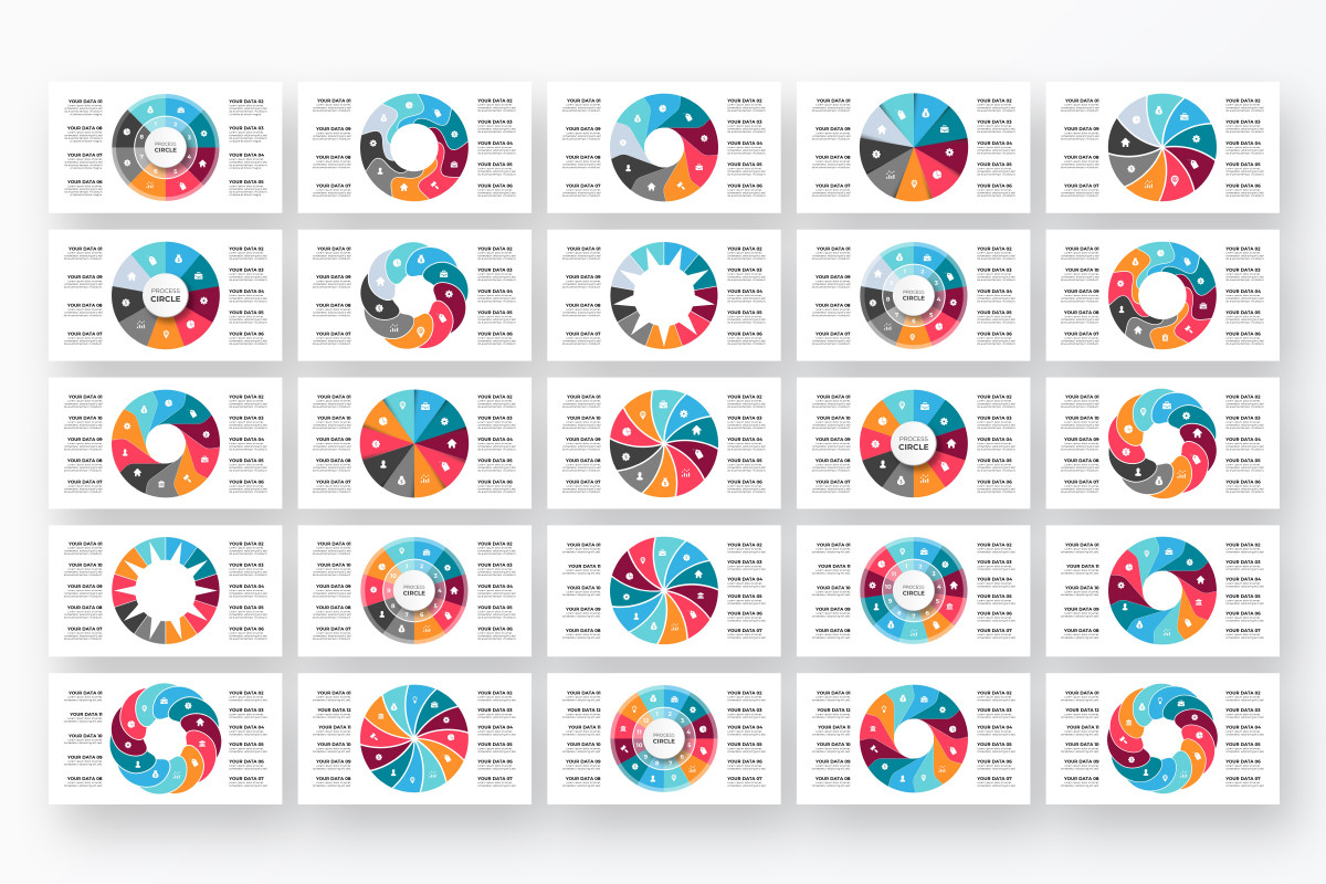 Circle Infographics Google Slides Template Diagrams Nulivo Market