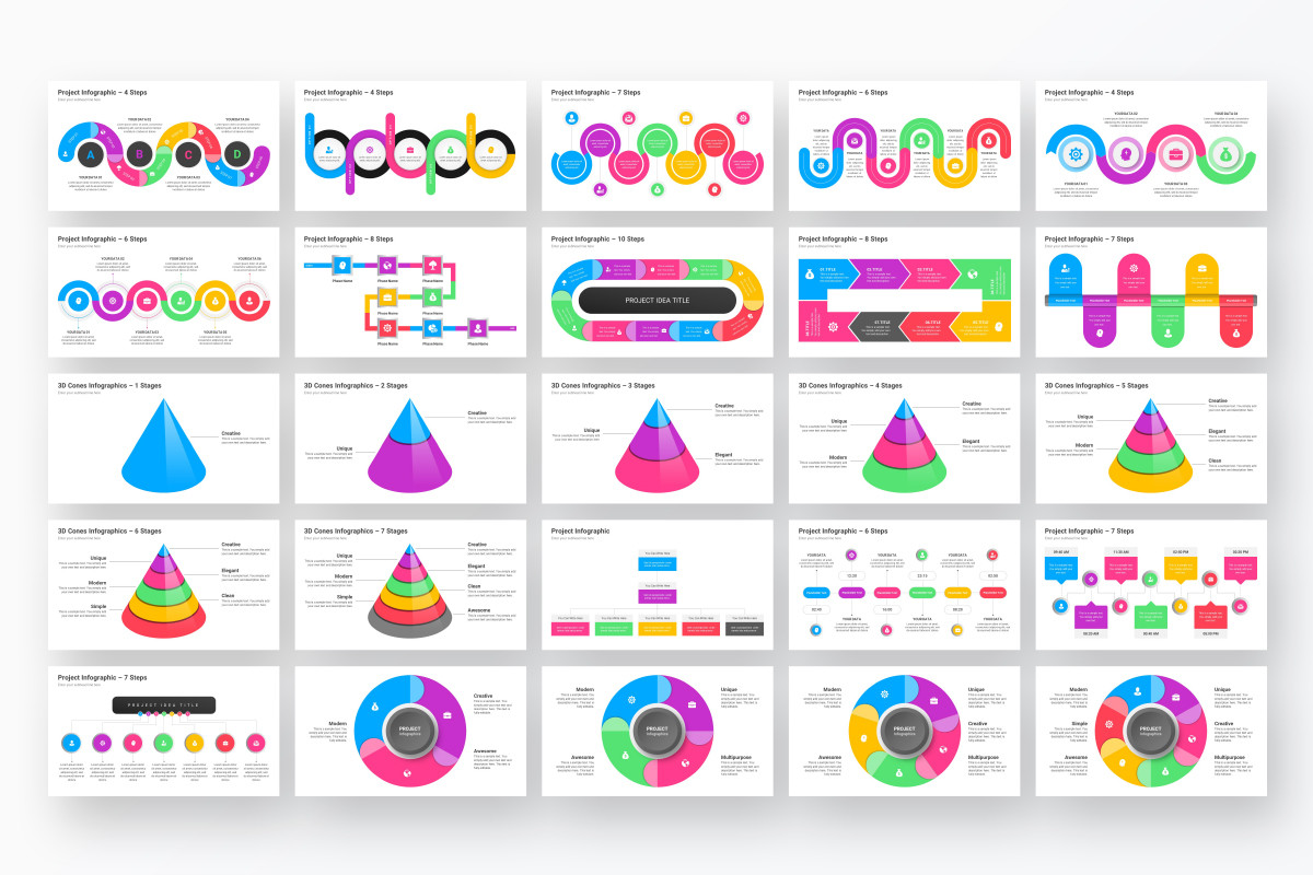 Project Infographics Google Slides Template | Nulivo Market