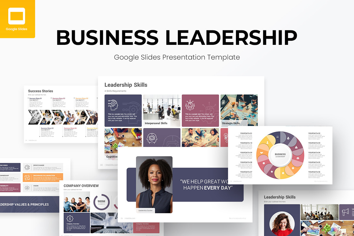Business Leadership Google Slides Presentation Template | Nulivo Market