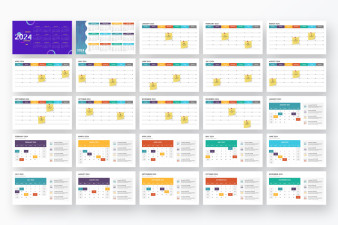 2024 Calendar Google Slides Template | Nulivo Market