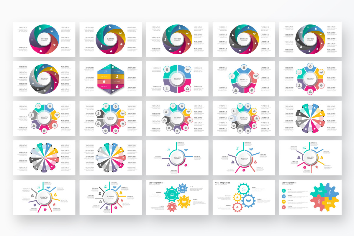 Impactful Visuals Infographics Keynote Template | Nulivo Market