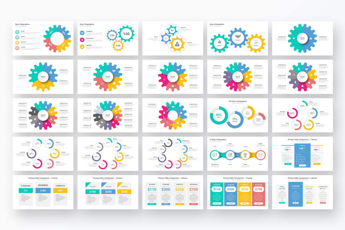 Impactful Visuals Infographics Keynote Template | Nulivo Market