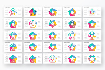 Pentagonal Infographics PowerPoint Template | Nulivo Market