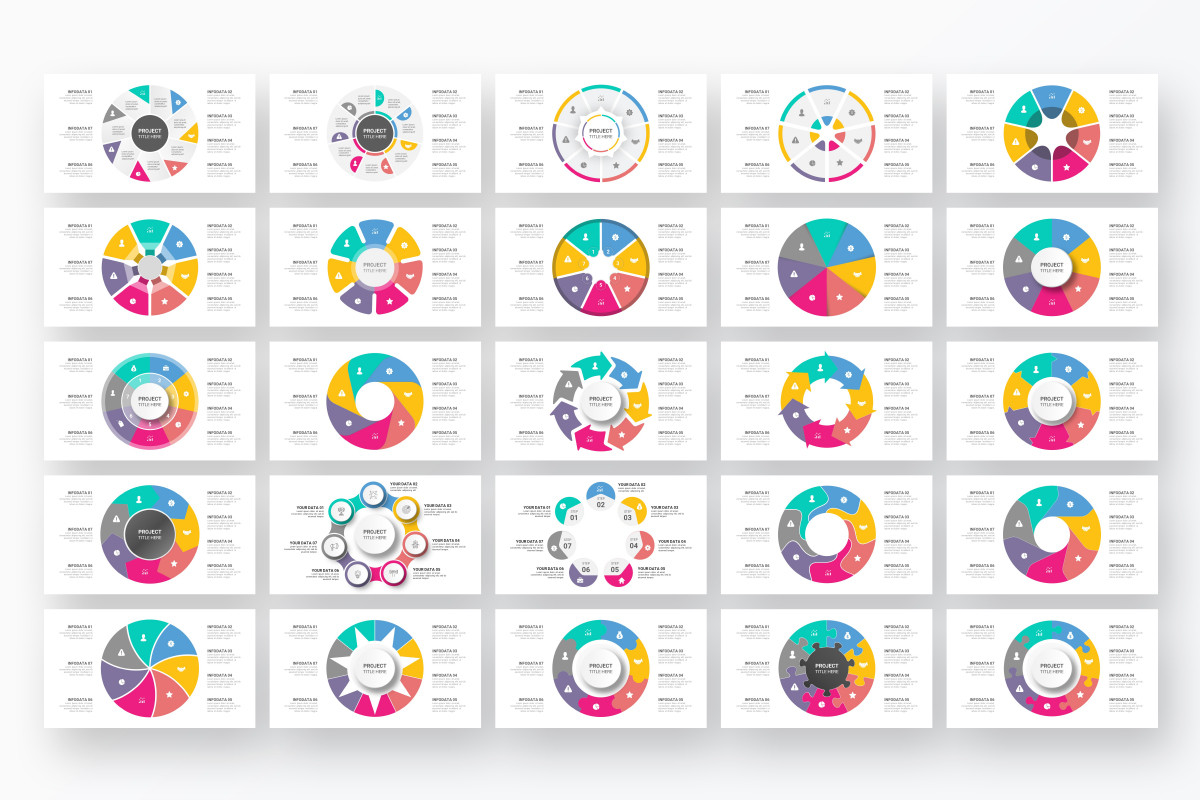 7 Steps Cycle Infographics PowerPoint Template | Nulivo Market