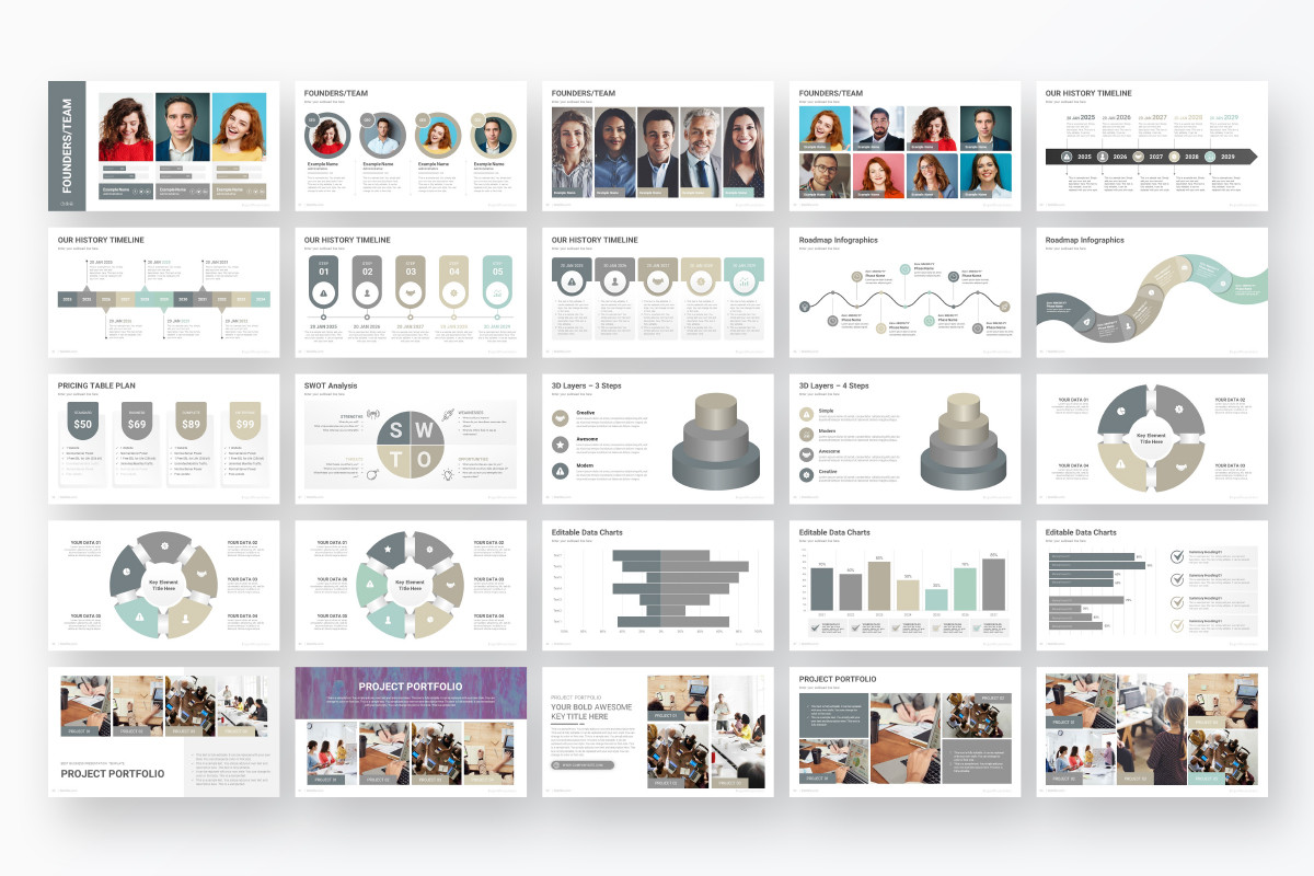 Elegant PowerPoint Presentation Template | Nulivo Market
