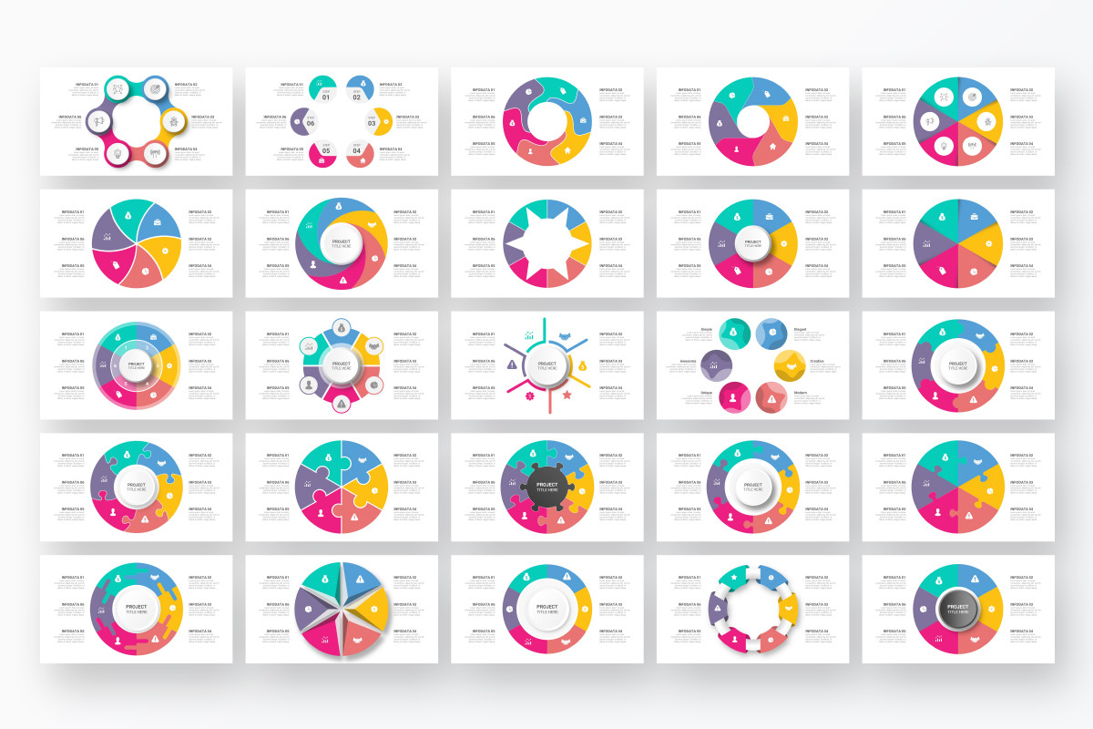 6 Steps Cycle Infographics PowerPoint Template | Nulivo Market