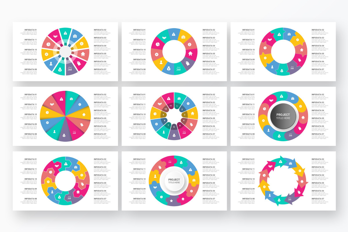 11 Steps Cycle Infographics PowerPoint Template | Nulivo Market