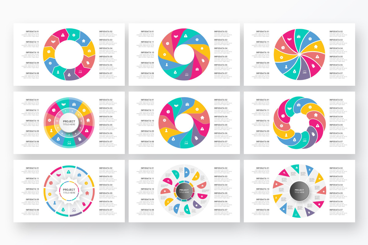 11 Steps Cycle Infographics PowerPoint Template | Nulivo Market