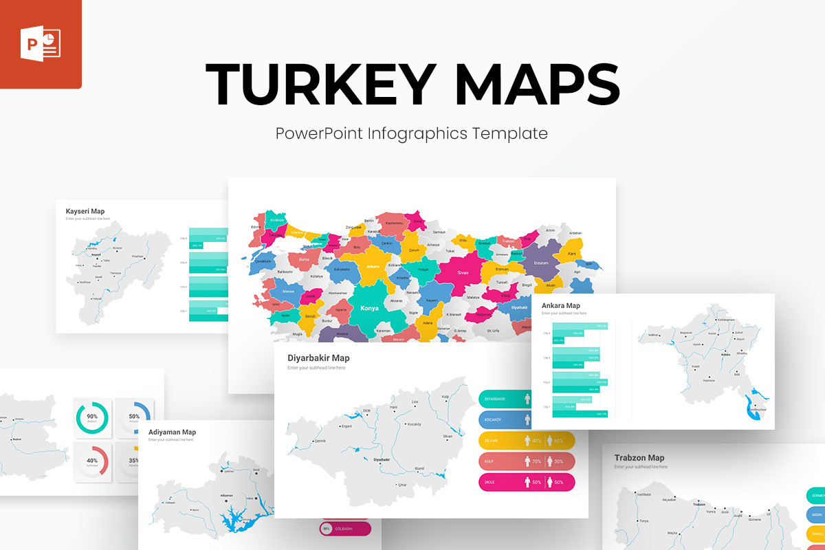 Turkey Maps PowerPoint Templates | Nulivo Market
