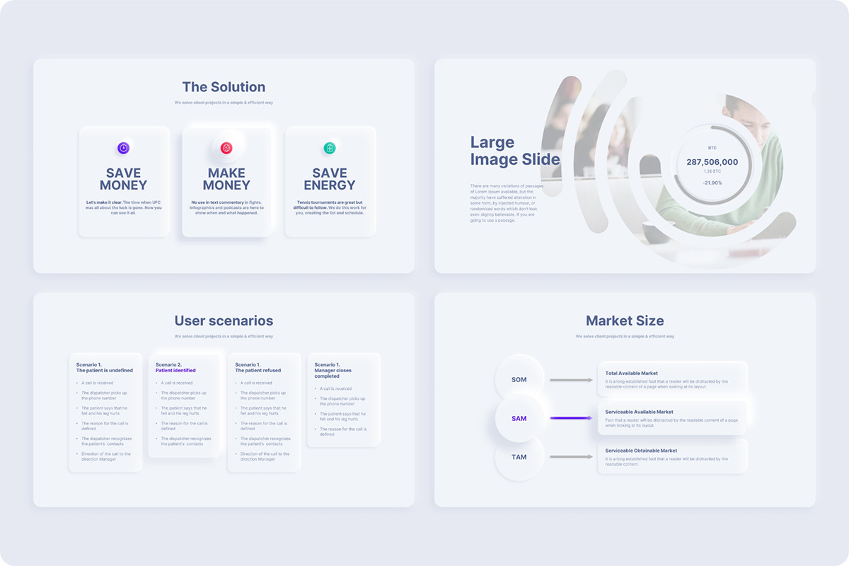 Neumorph Powerpoint Template | Nulivo Market