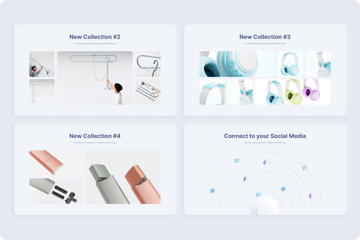 Neumorph Powerpoint Template | Nulivo Market