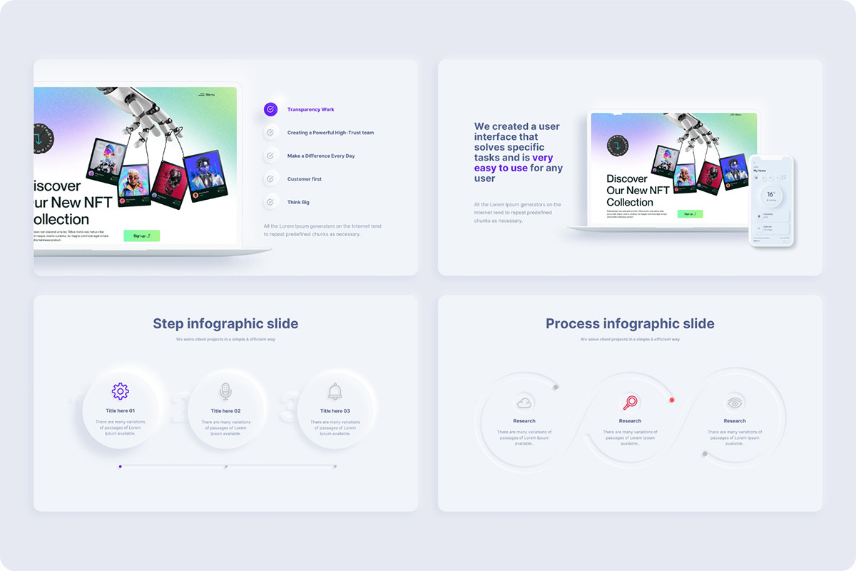 Neumorph Powerpoint Template | Nulivo Market