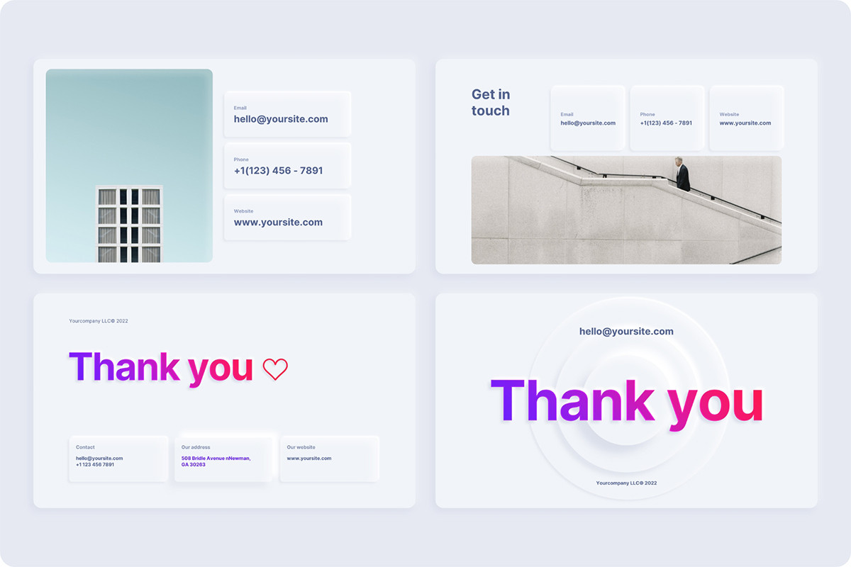 Neumorph Powerpoint Template | Nulivo Market