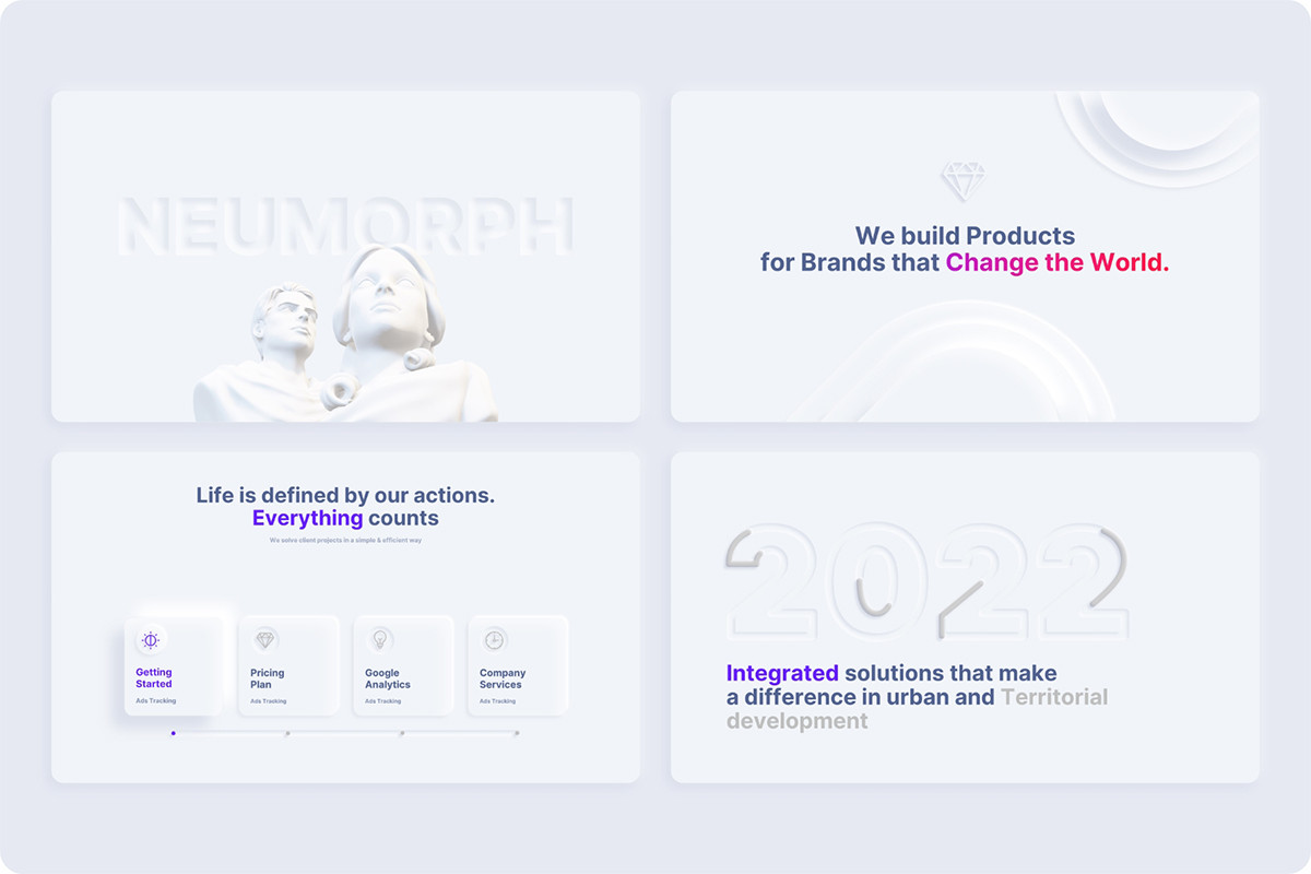 Neumorph Powerpoint Template | Nulivo Market