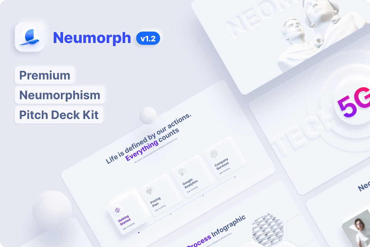 Neumorph Keynote Template | Nulivo Market