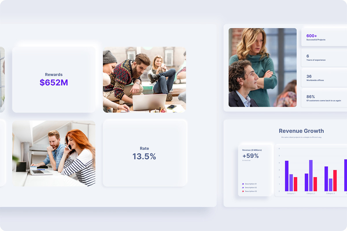 Neumorph Keynote Template | Nulivo Market