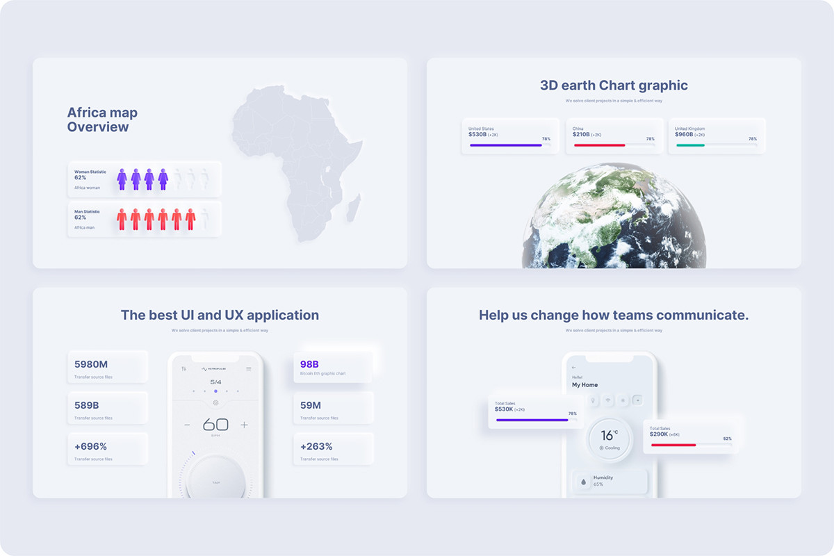 Neumorph Keynote Template | Nulivo Market