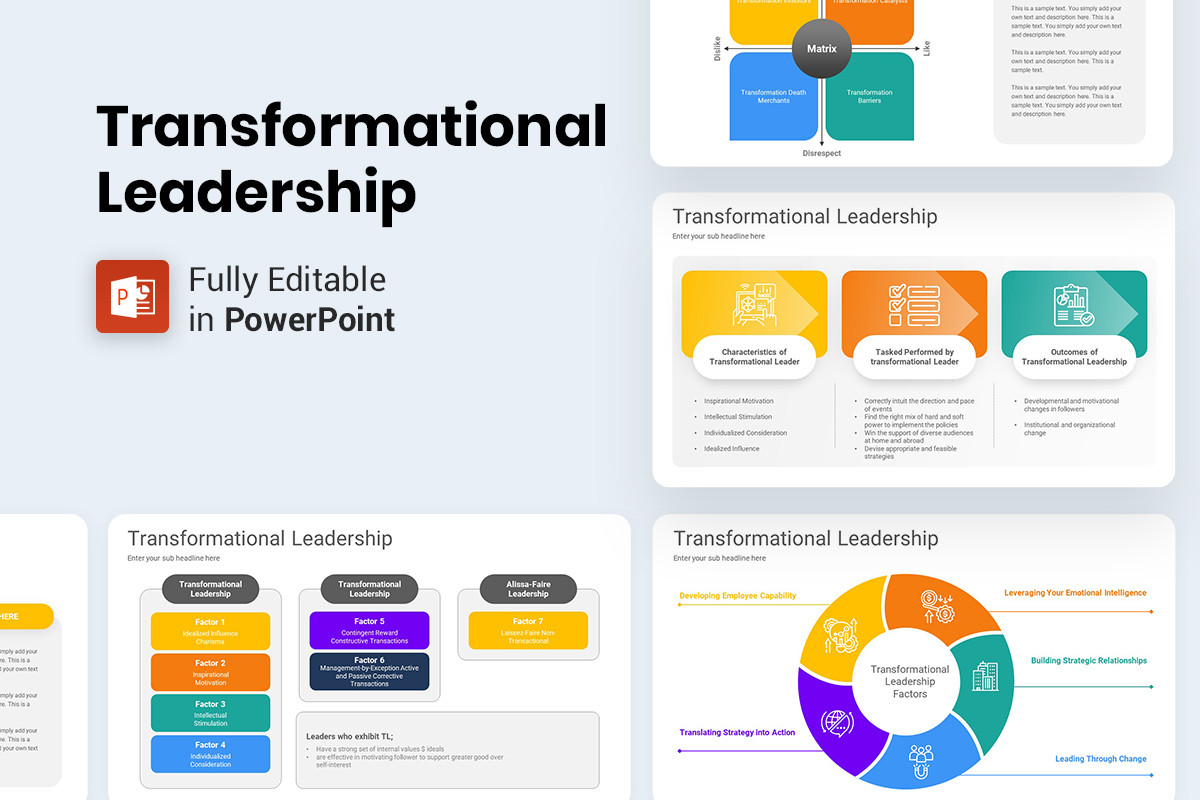 Transformational Leadership PowerPoint Template | Nulivo Market
